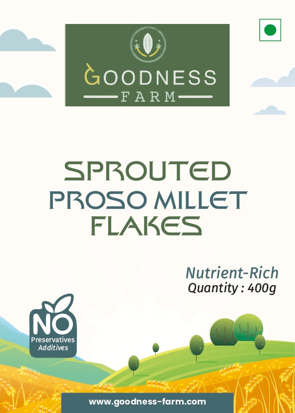 Sprouted Proso Millet Flakes (400 G) – Goodness Farm